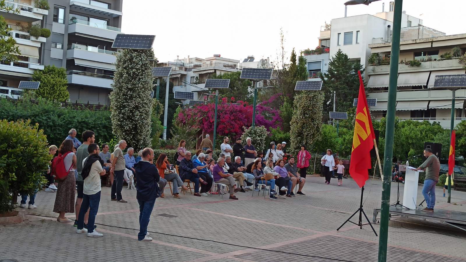 Προεκλογική συγκέντρωση από την ΚΟ Χαλανδρίου - Ψυχικού του ΚΚΕ στο Νέο ...