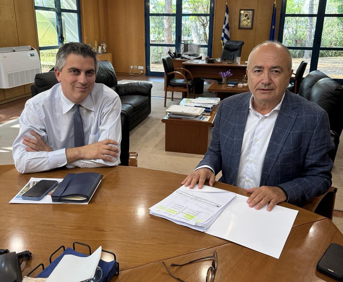 Νίκος Μπάμπαλος και Χρίστος Δήμας συναντήθηκαν στο Υπουργείο Υποδομών ...